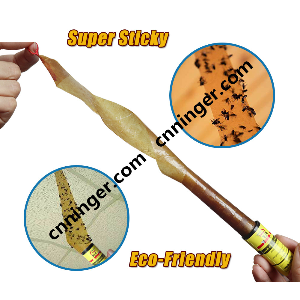 Fly Ribbon Tape Fly Glue Trap---NRTG015