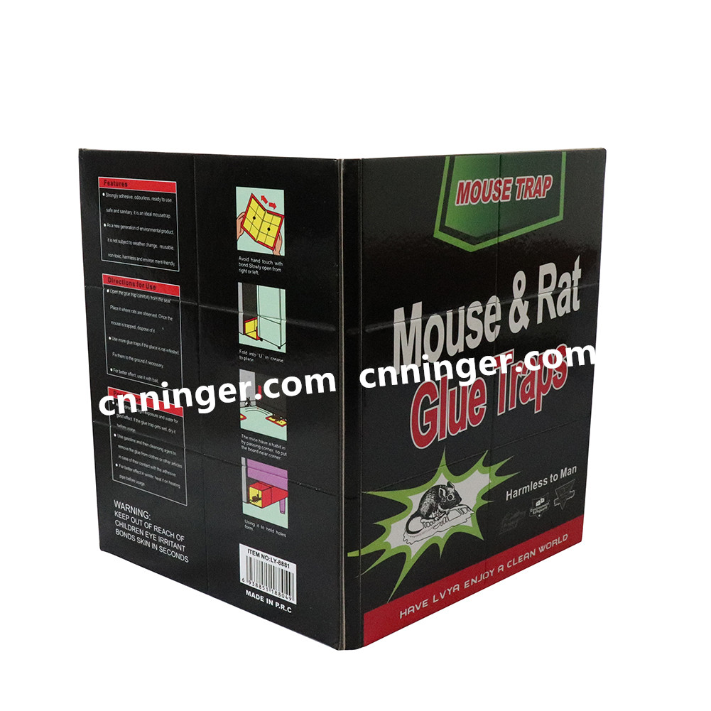 Paperboard rat mouse glue board trap adhesive sticky trap made in China